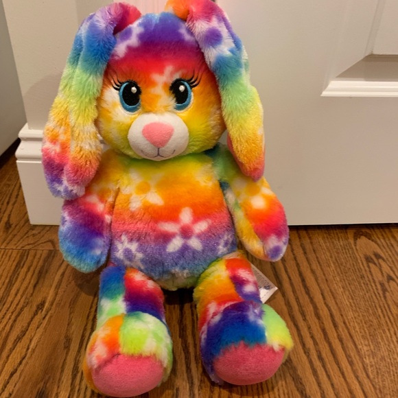 Build-A-Bear | Toys | Build A Bear Bright Blooms Tye Dye Bunny Rainbow ...